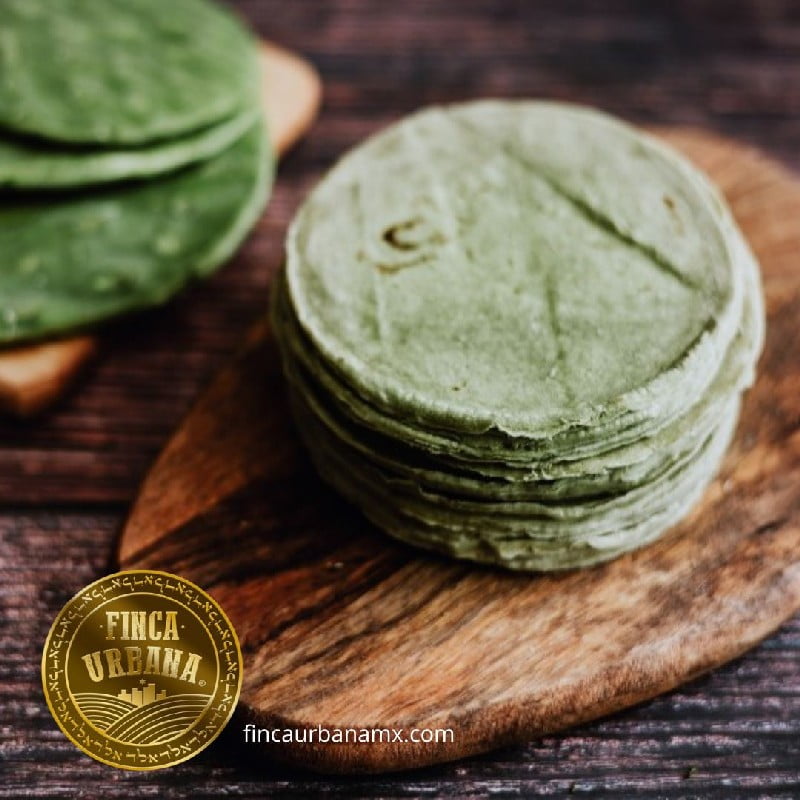 Tortillas de Nopal Orgánicas, 1 Docena – Finca Urbana, ADN Orgánico